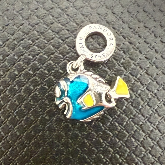 Pandora | Jewelry | Pandora Vibrant Blue And Yellow Fish Charm | Poshmark